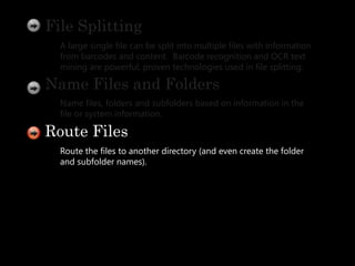 Folder Watching For Automated Document Capture, Batch Scanning | PPT