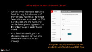 Introduccion en Watchguard EDR Core Total Security | PPTX