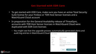 Introduccion en Watchguard EDR Core Total Security | PPTX
