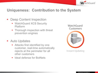 Watch guard reputation enabled defense | PPT | Email | Internet