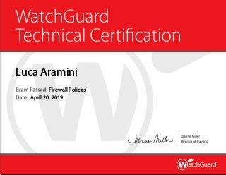 WatchGuard Technical Certification - Firewall Policies 04/2019 | PDF