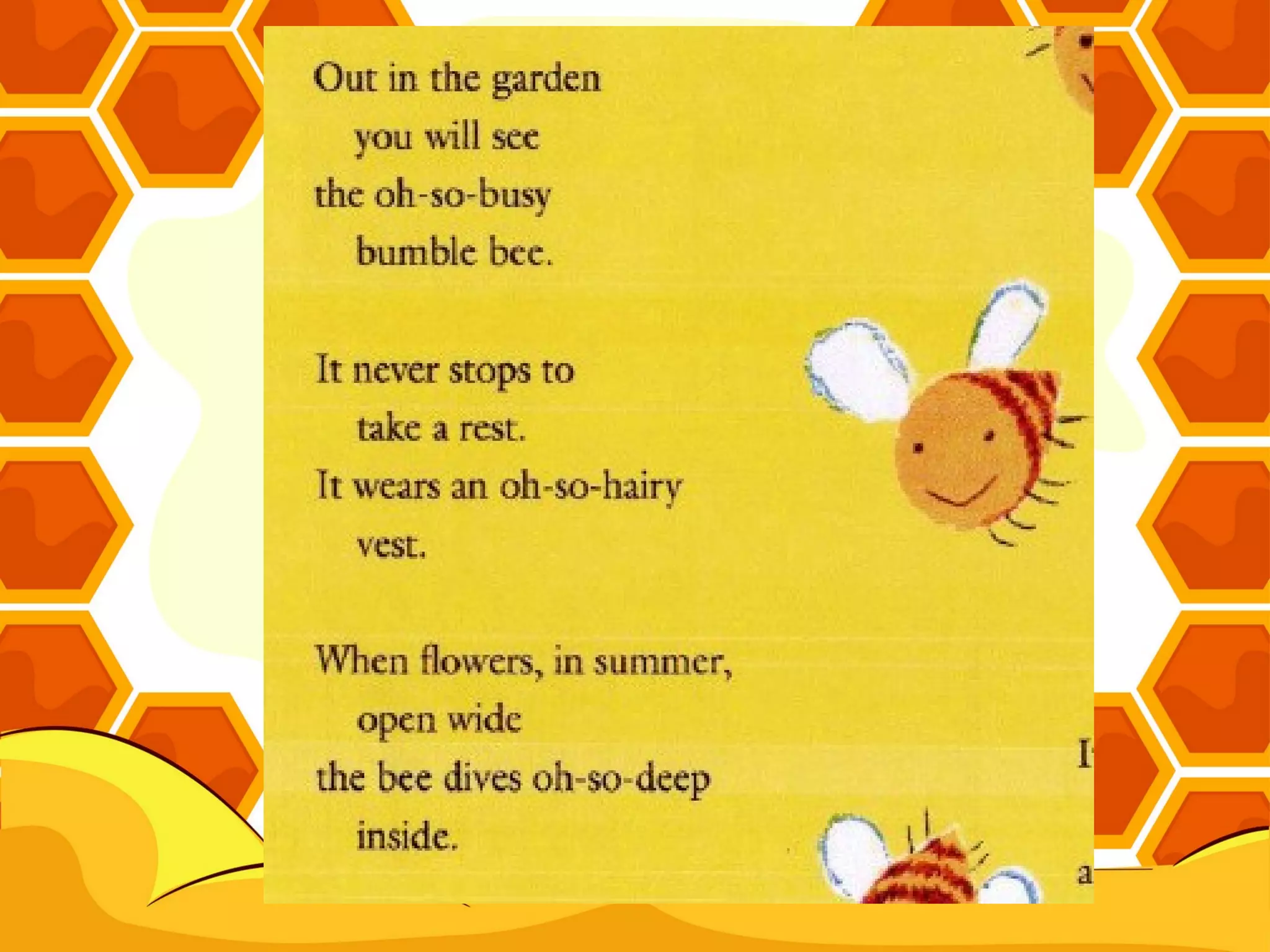 English KSSR year 5 poem (Watching a bumble bee) | PPT