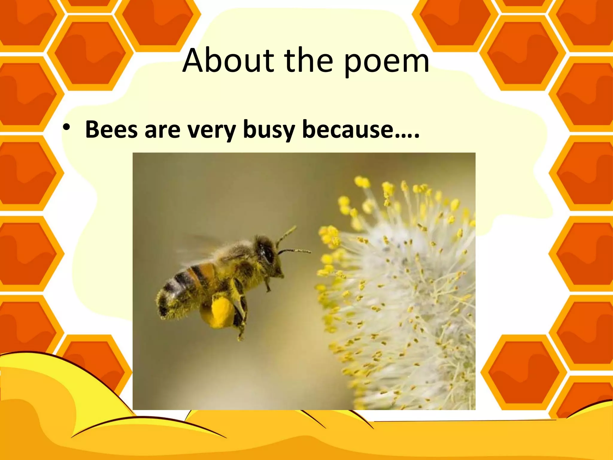 English KSSR year 5 poem (Watching a bumble bee) | PPT
