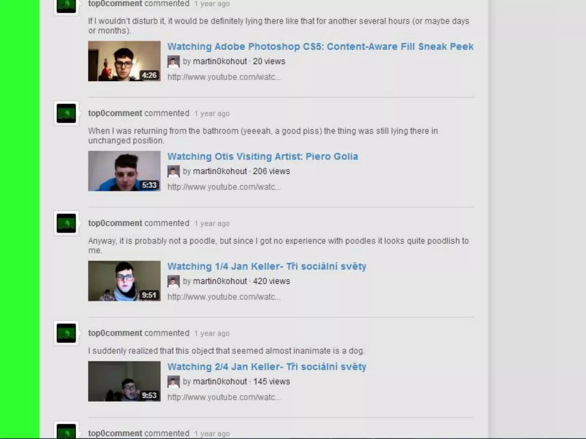 Watching Watching Martin Kohout | PPTX