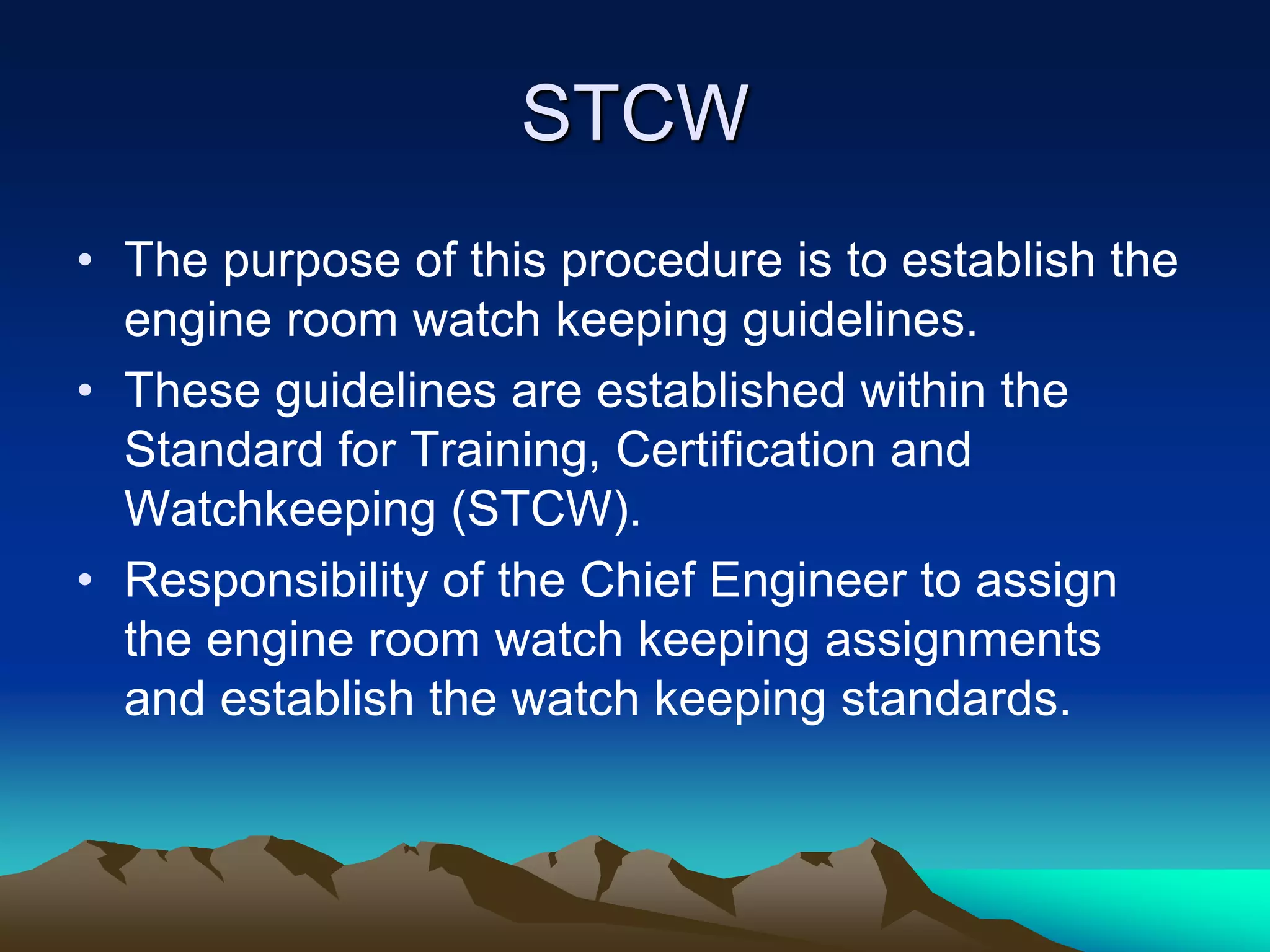 Watch keeping duties , responsibilities and cargo documentation | PDF