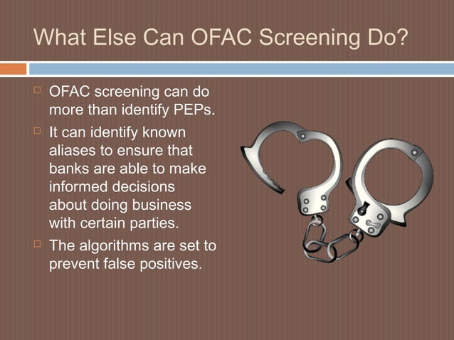 Watch List OFAC PEP | PPT