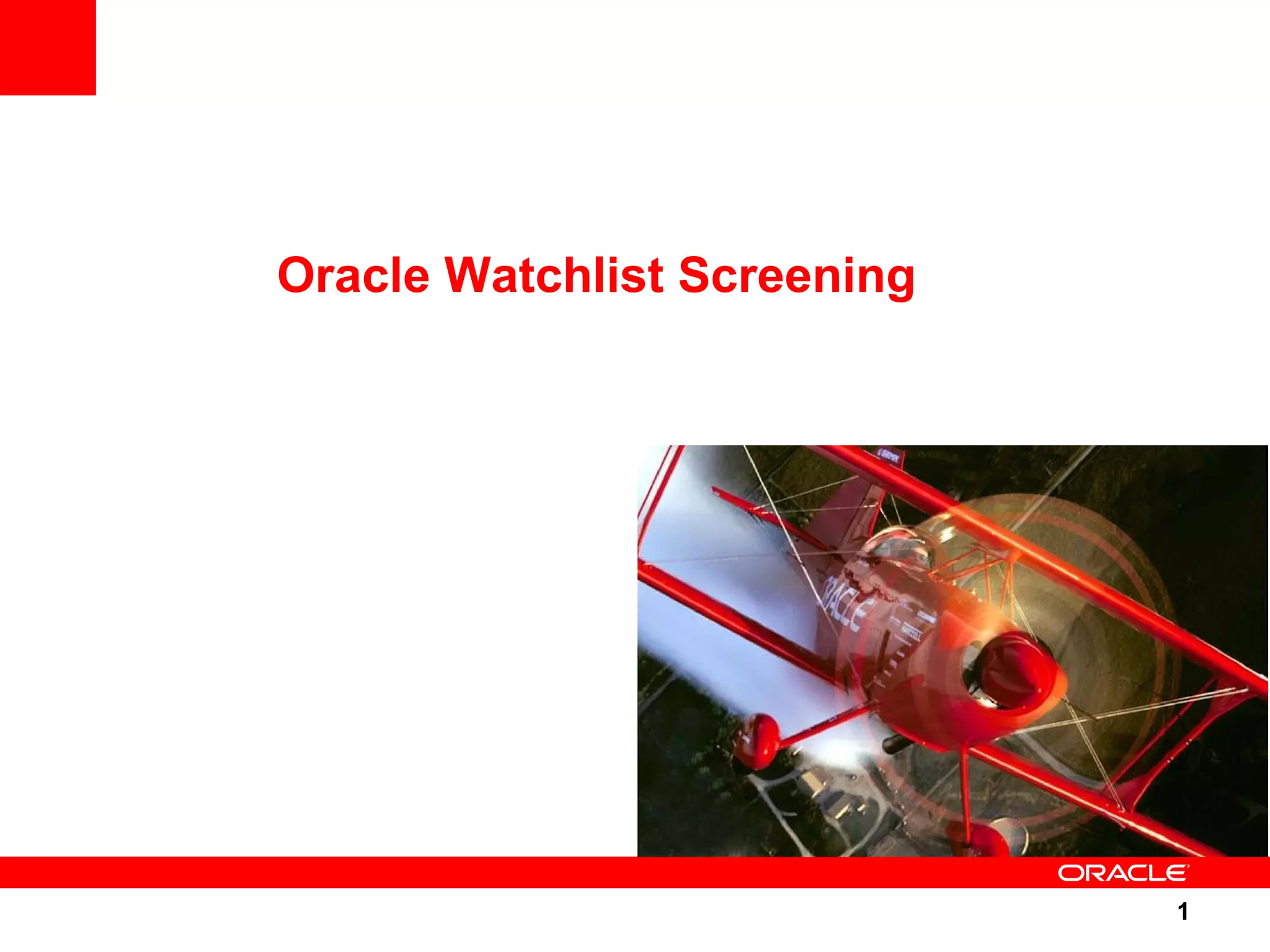 Watch list screening | PPT