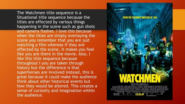 Watchmen title analysis | PPTX