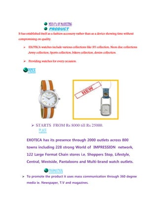 presentation of watch.... | DOCX
