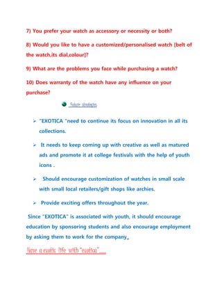 presentation of watch.... | PDF