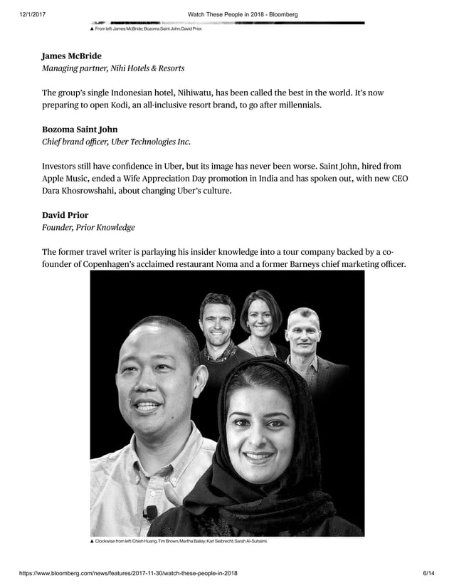 Watch these people in 2018 bloomberg | PDF