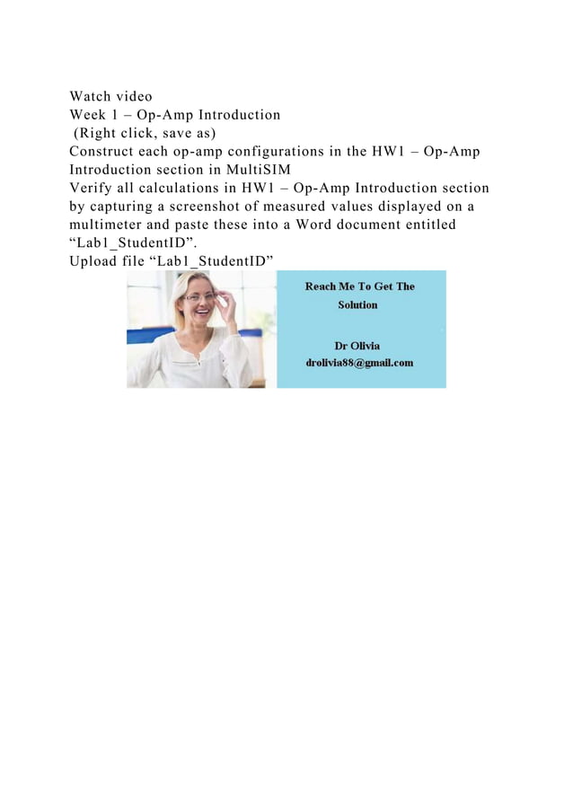 Watch video Week 1 – Op-Amp Introduction (Right click, save as).docx