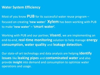 Xylem WATEC Keynote: Strengthening Our Cities - Enhancing Urban ...