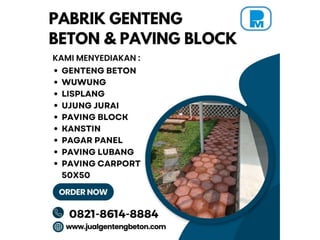 Toko paving block untuk garasi Terdekat di Sukun | PDF