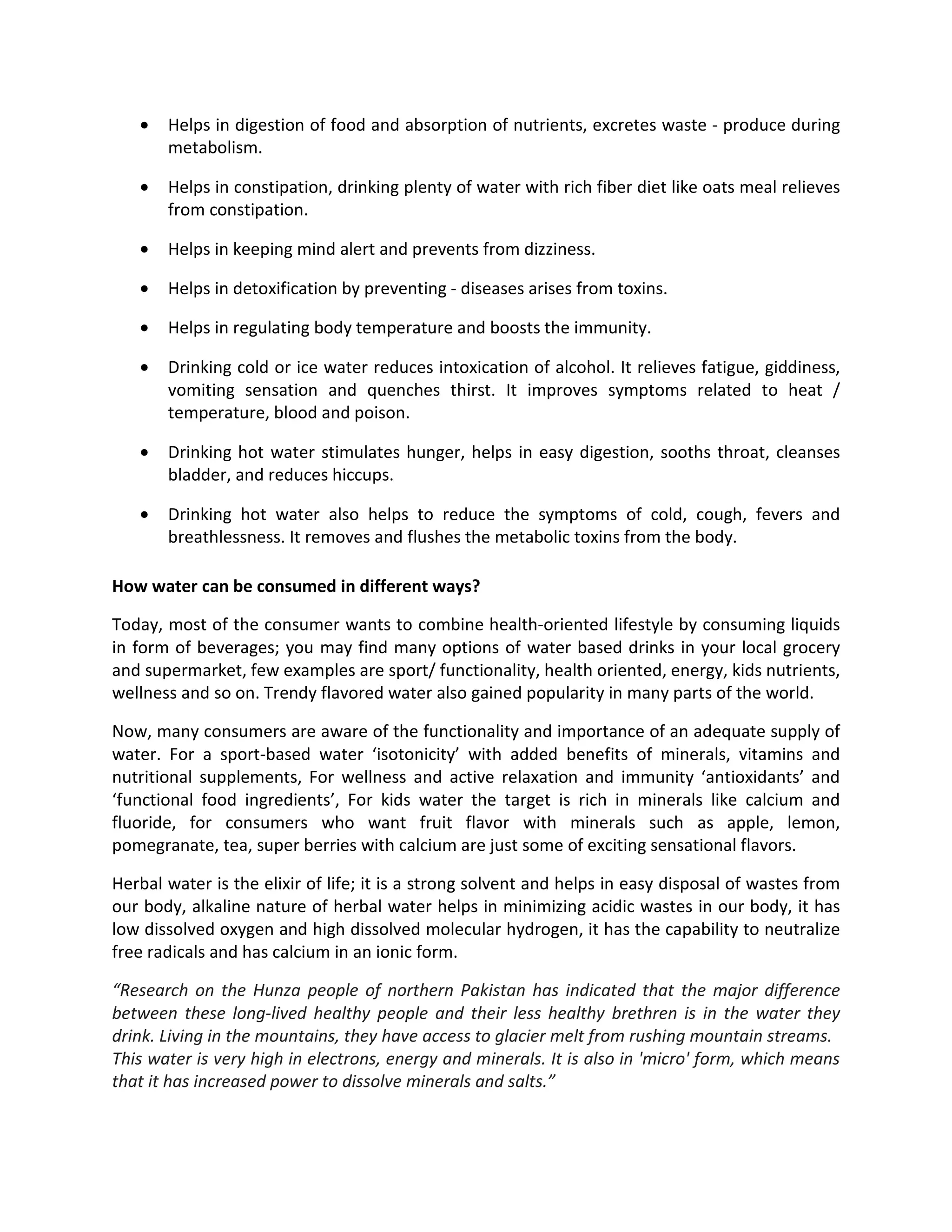 Water - essential for life | PDF