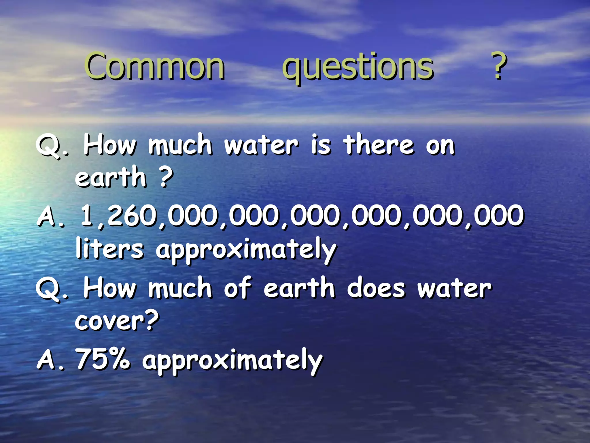 Water PPT water-ppt