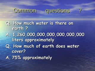 Water | PPT | Chemistry | Science