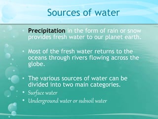 Water: A precious resource | PPTX