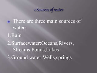Water | PPTX | Geography | Science