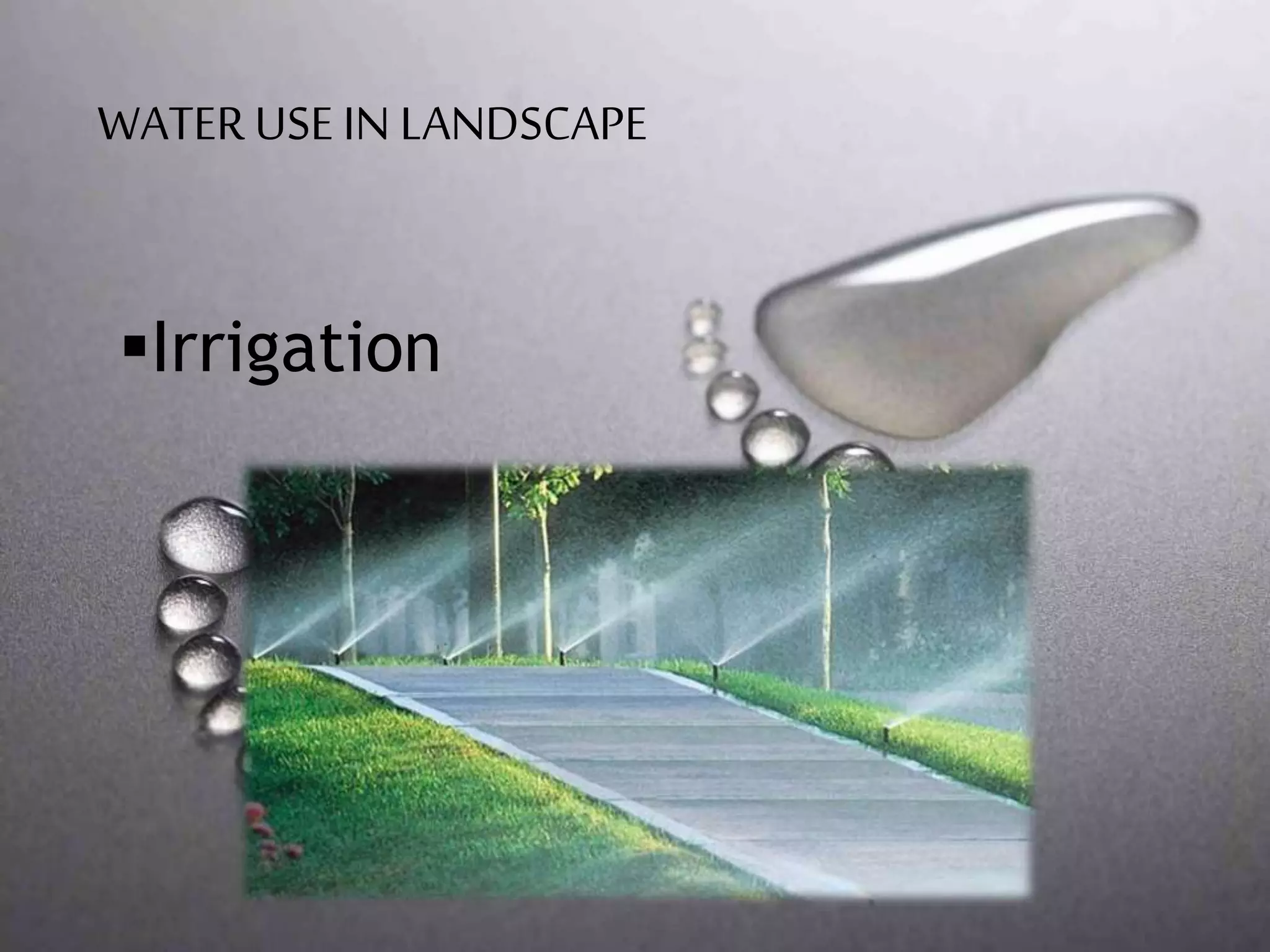 Water..landscape architecture | PPTX