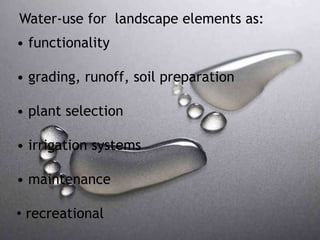 Water..landscape architecture | PPTX