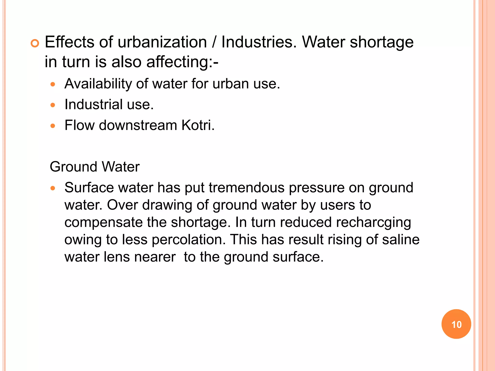 WATER SHORTAGE ITS CAUSES, IMPACTS AND REMEDIAL MEASURES IN PAKISTAN | PPTX