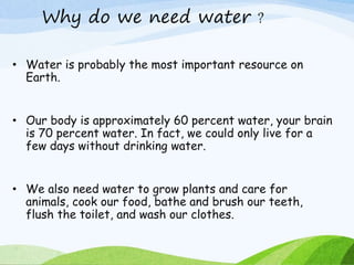 Importance of saving water | PPTX