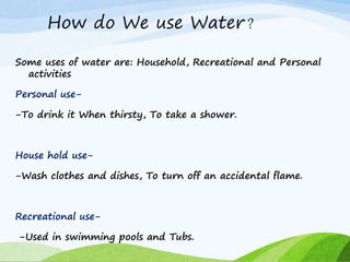 Importance of saving water | PPTX