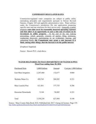 HAWAII - THE PUBLIC TRUST - WATER - PROFINESS | PDF