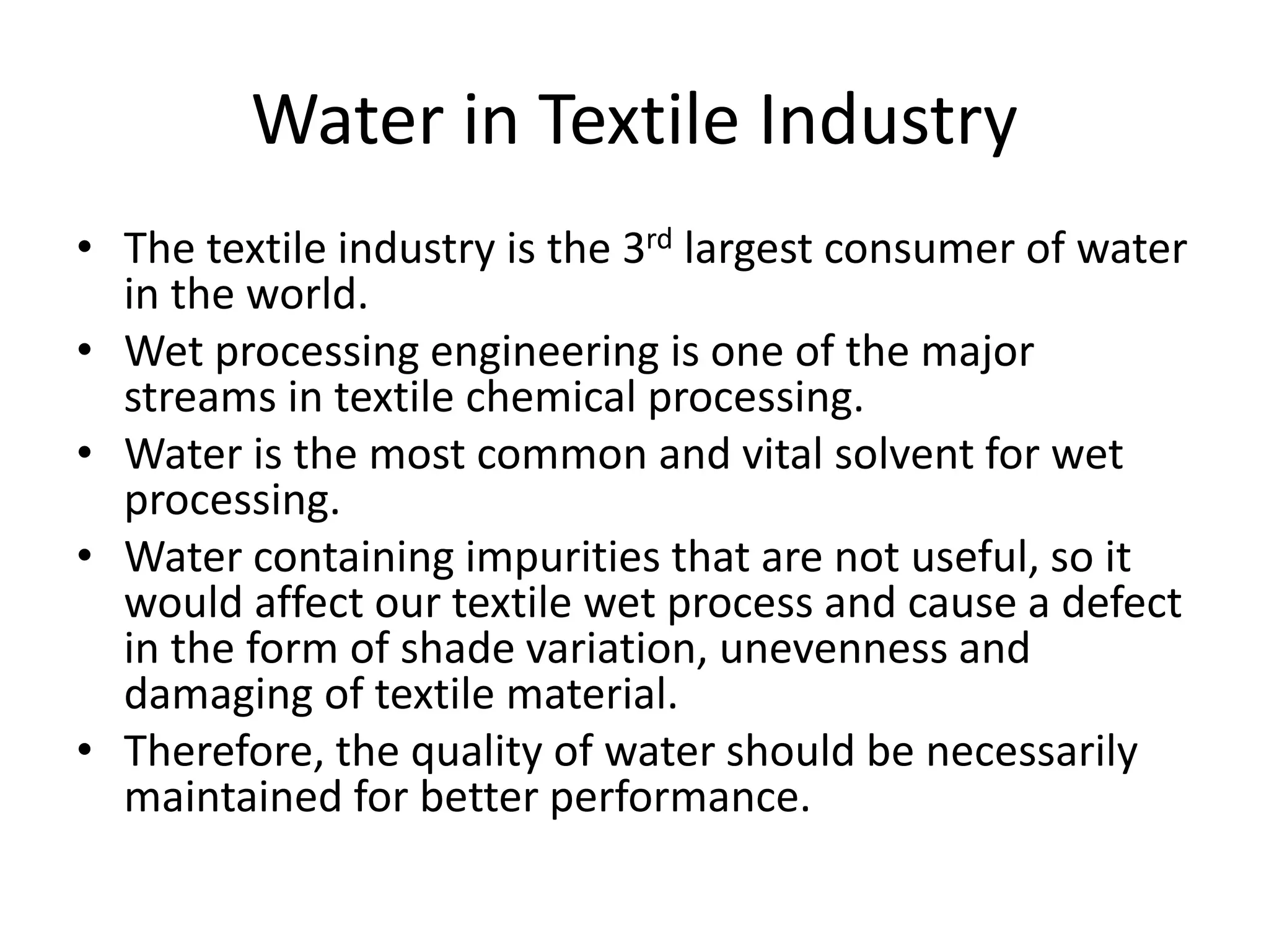 Water hardness and treatment | PPTX | Chemistry | Science