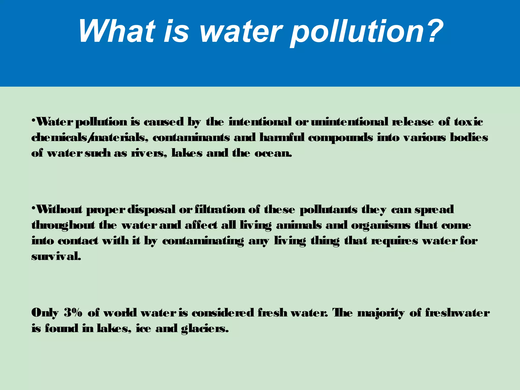 Water pollution in pakistan | PPT