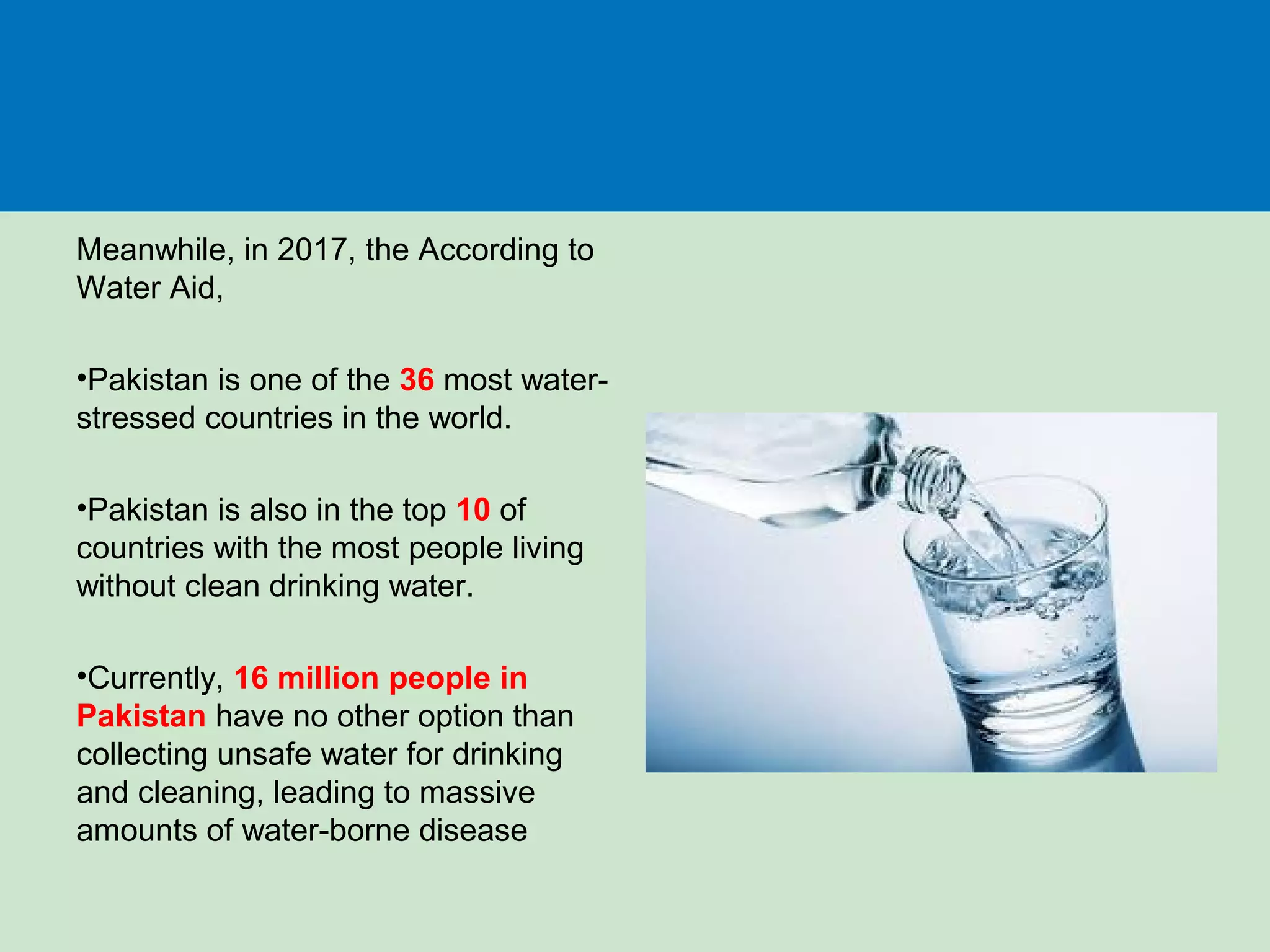Water pollution in pakistan | PPT