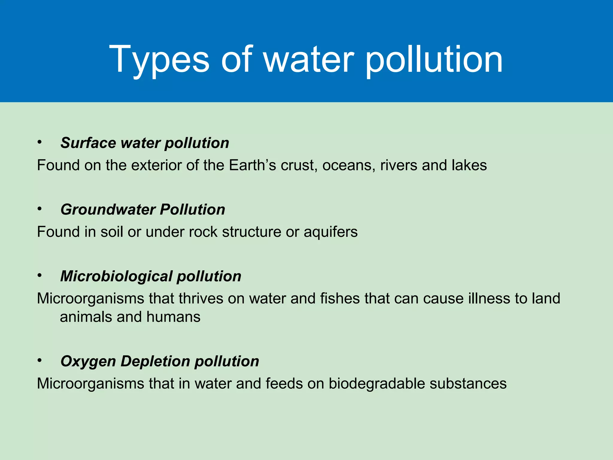 Water pollution in pakistan | PPT