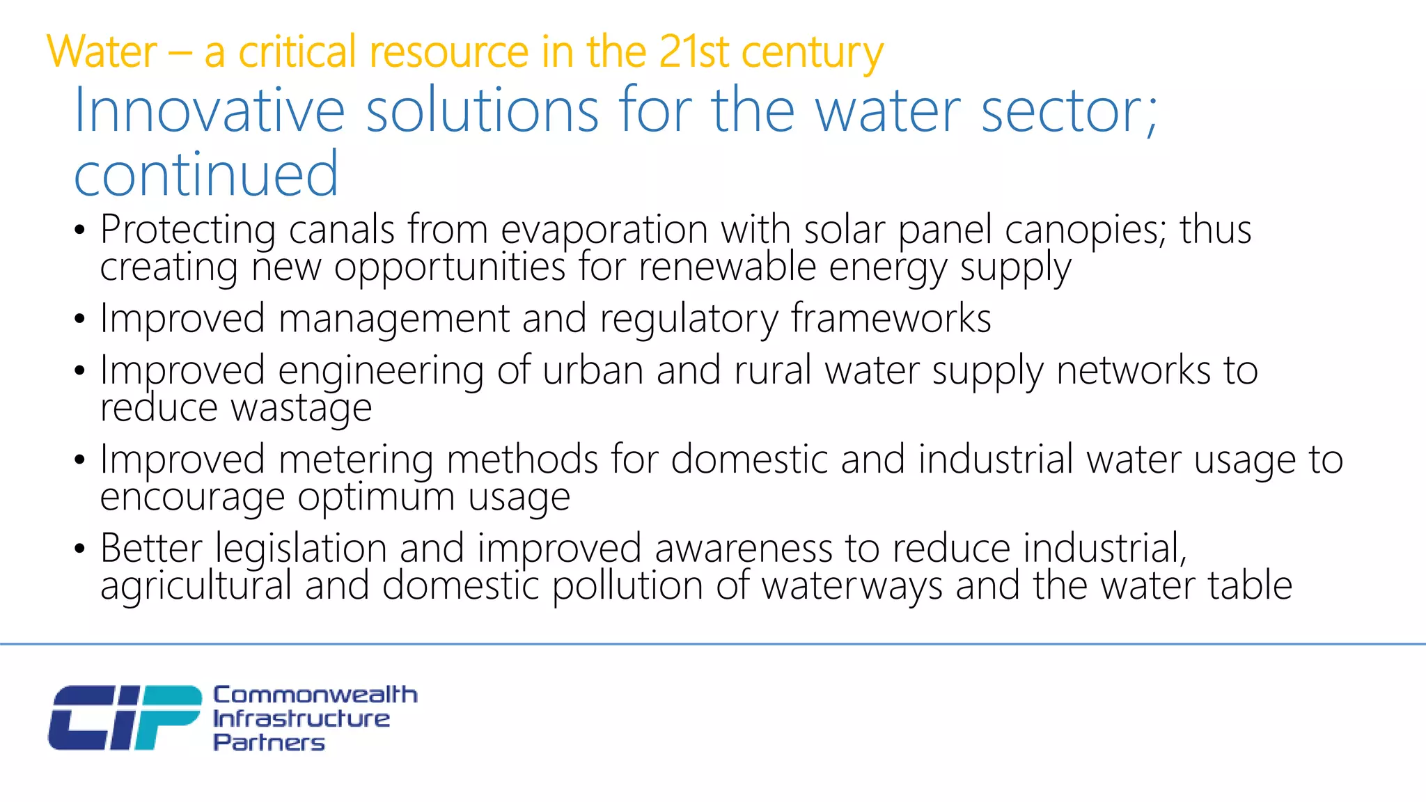 Water - A Critical Resource | PPTX