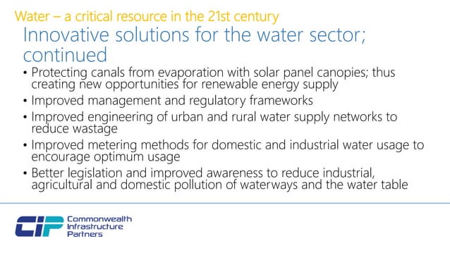 Water - A Critical Resource | PPT