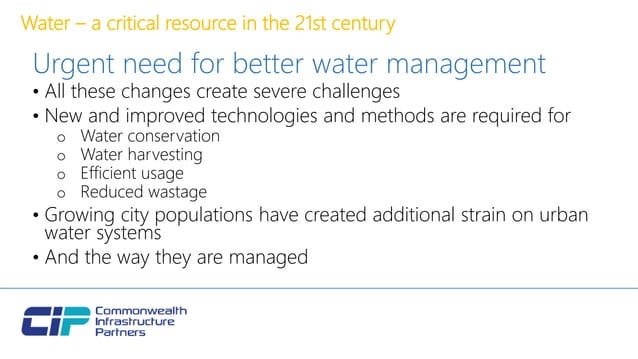 Water - A Critical Resource | PPT