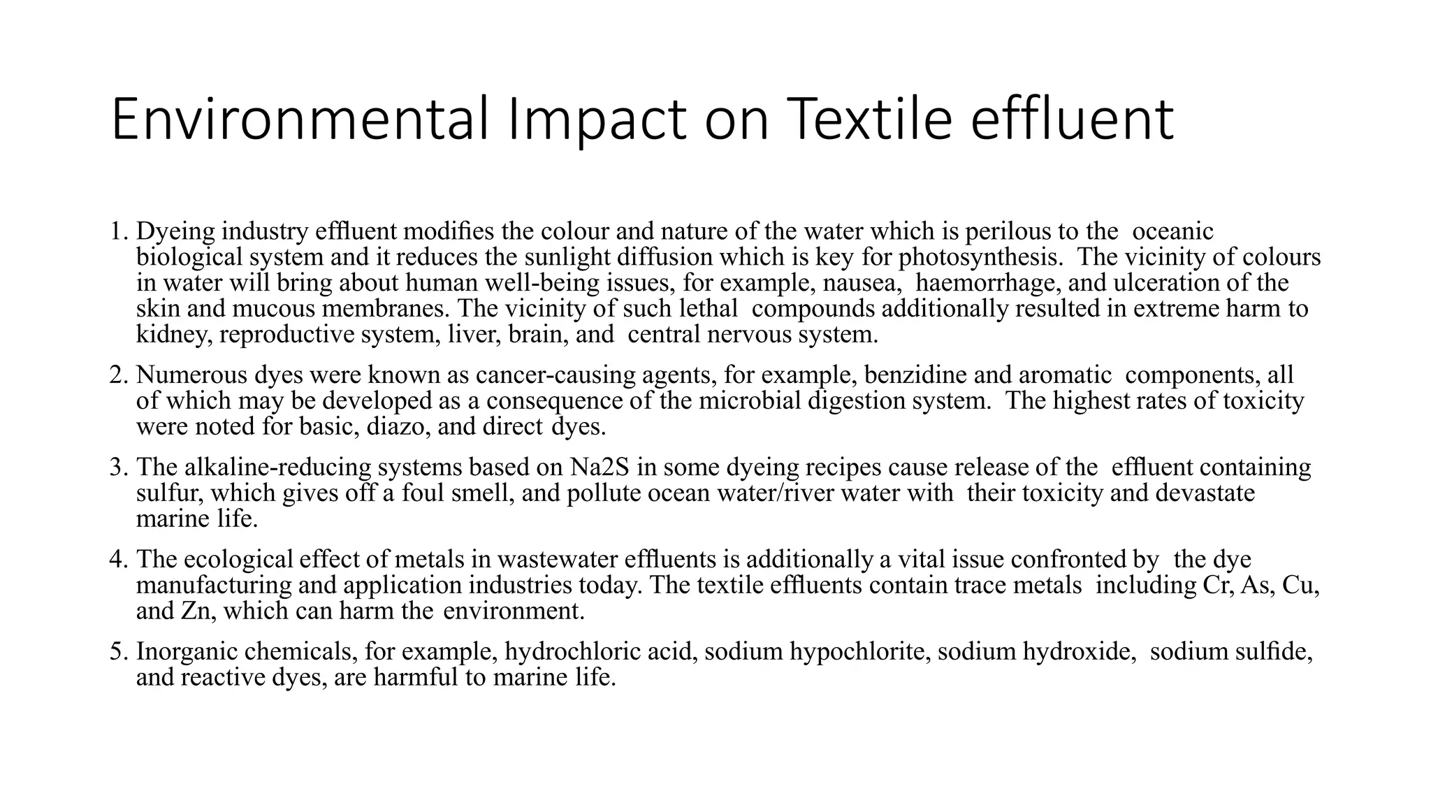 Water pollution in Textile Industry | PPTX
