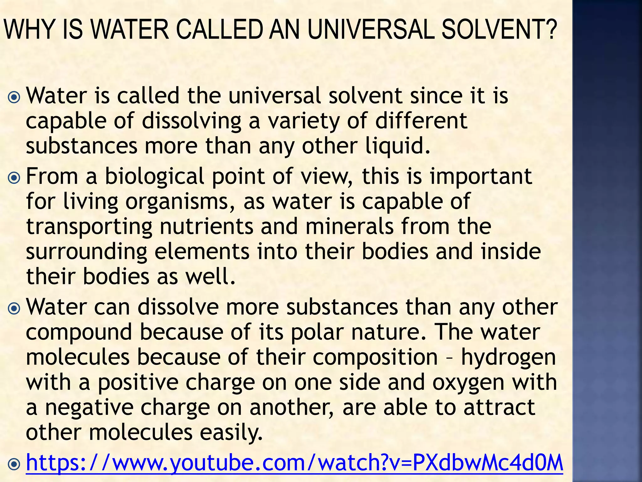Water for class 9 ICSE board | PPTX