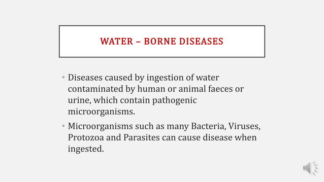 water related diseases | PPTX