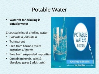 Water - its use, pollution, conservation | PPTX