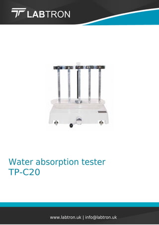 Water absorption tester.pdf