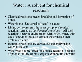 Water : A Green Solvent With A Difference | PPT