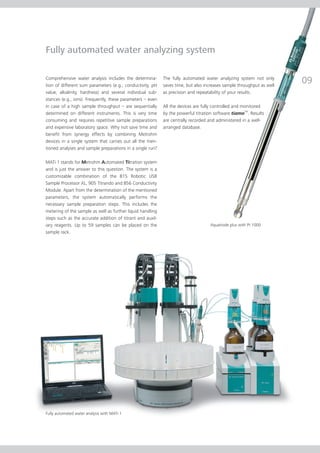 Water analysis from Metrohm | PDF