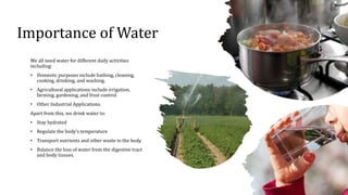 Water a precious resource | PPTX