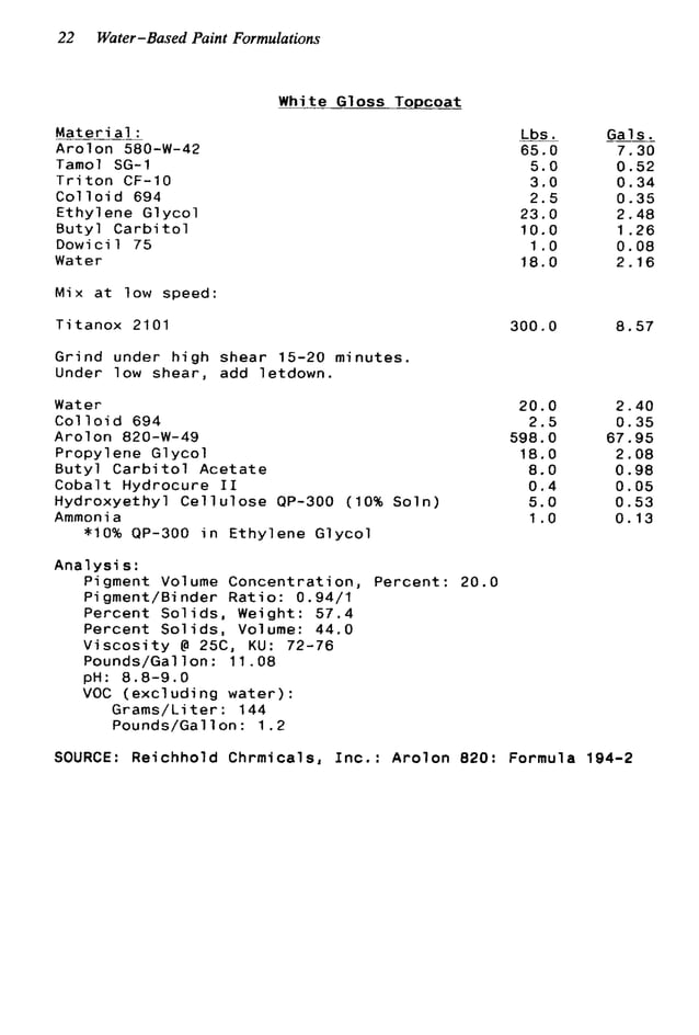 Water-based paint formulations Vol. 4 | PDF
