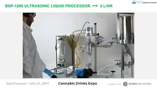 Water compatible cannabis extract nanoemulsions - benefits, formulation development and ...