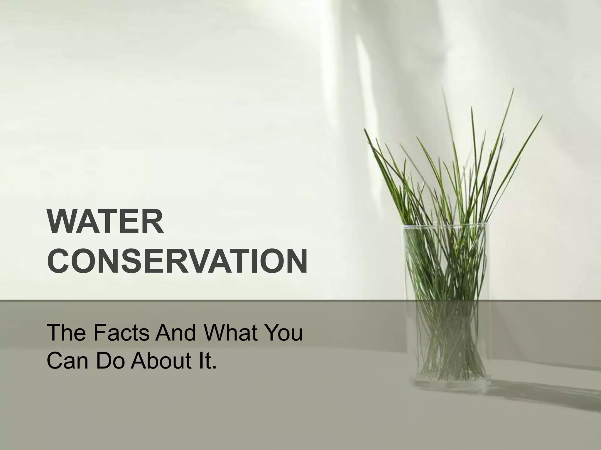 WATER CONSERVATION | PPTX