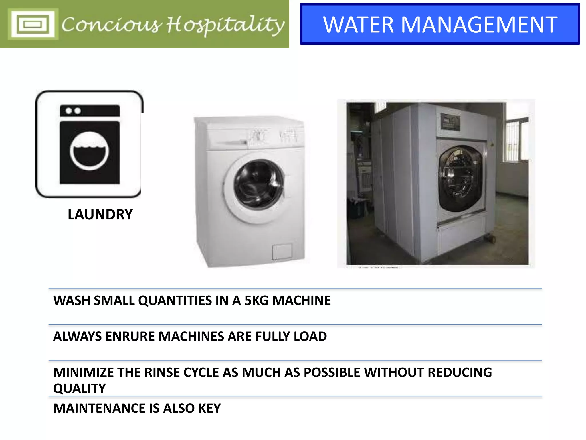 Water Management and Efficiency in Hospitality | PPTX