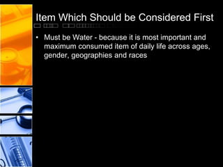 Water consumption | PPTX | Nutrition | Healthy Living