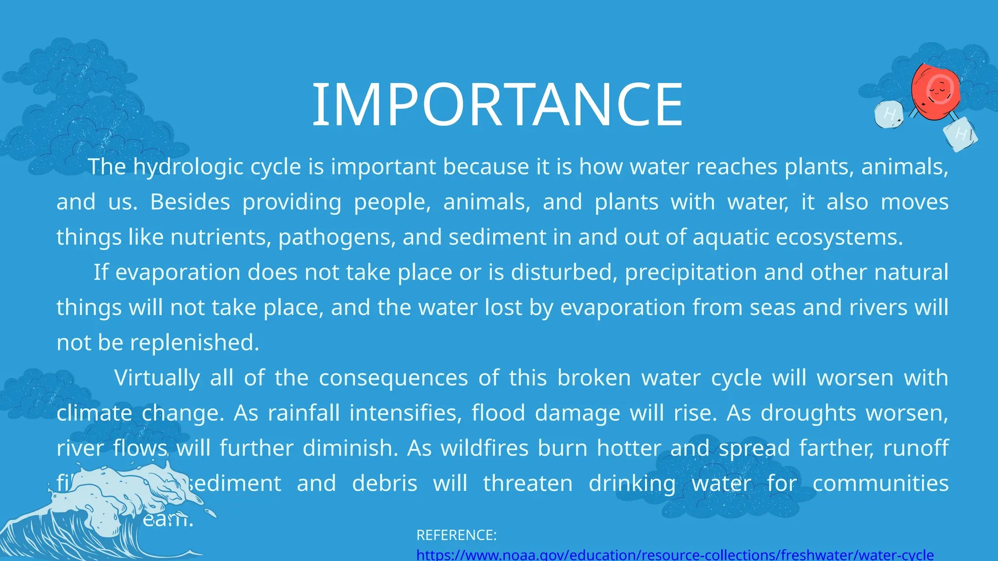 The Water Cycle, its importance and Processes | PPTX